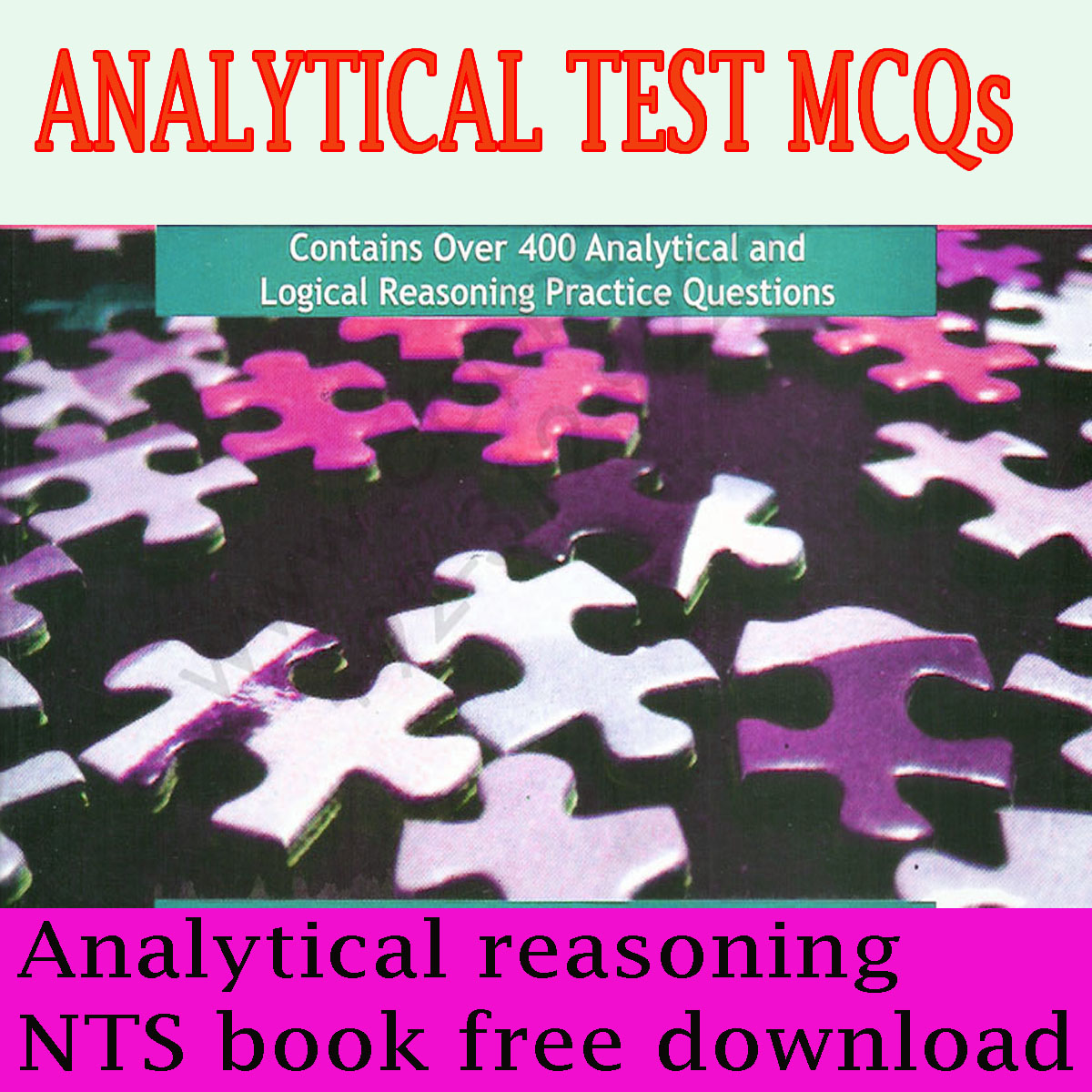 Analytical reasoning NTS book free download