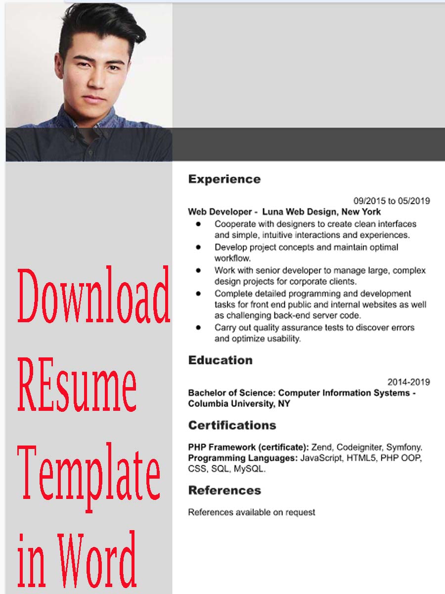 The Best Resume Format for Job Template in Word